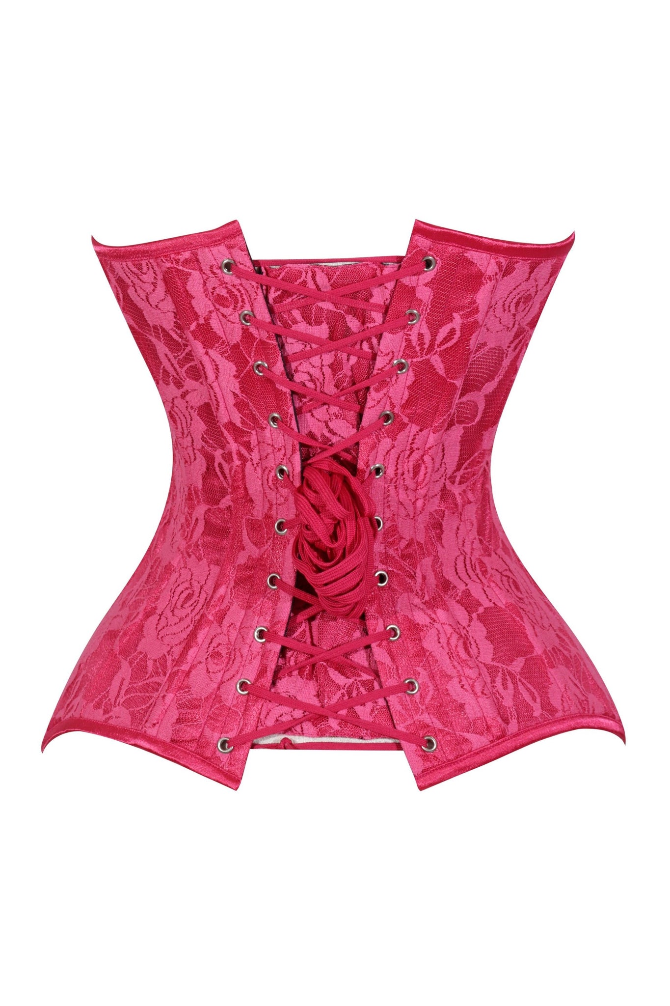 Daisy Corsets Lavish Fuchsia Lace Overbust Corset Sweetheart Neckline ...