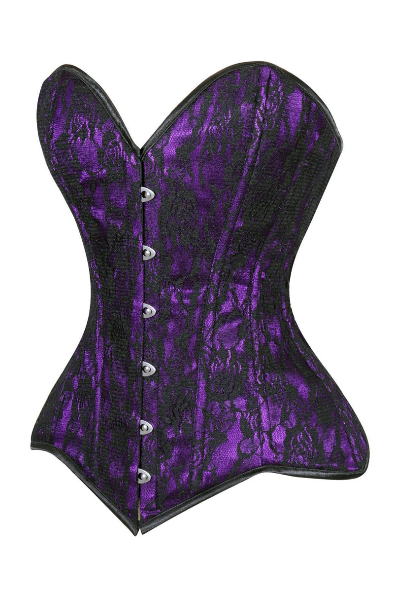 Daisy Corsets Lavish Purple/Black Lace Overbust Corset Sweetheart ...