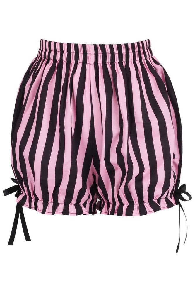 Daisy Corsets Pink/Black Striped Bloomers