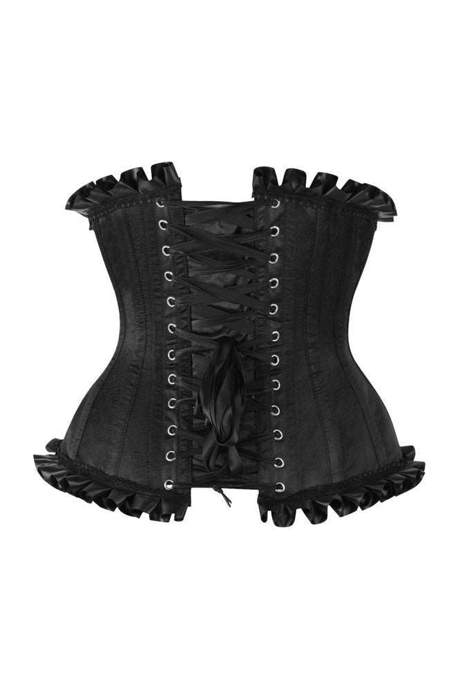 Daisy Corsets Top Drawer Black Steel Boned Burlesque Underbust Corset ...