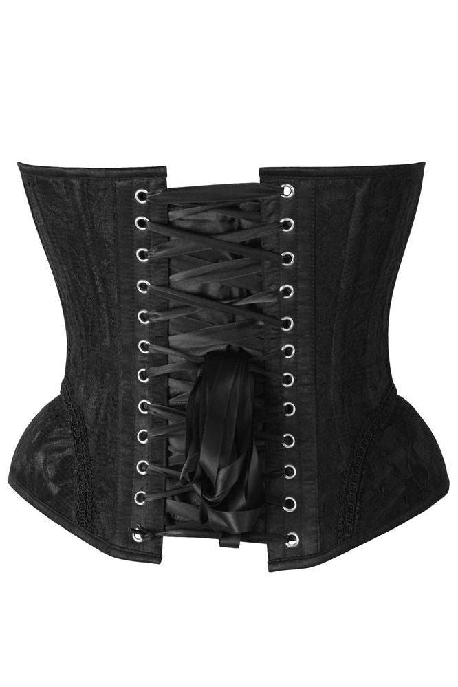 Daisy Corsets Top Drawer Black w/Black Lace Steel Boned Underwire ...