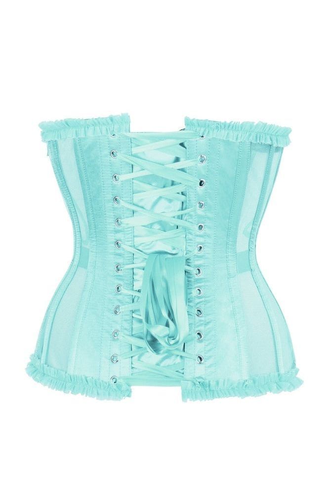 Daisy Corsets Top Drawer Steel Boned Mint Green Mesh Underwire ...