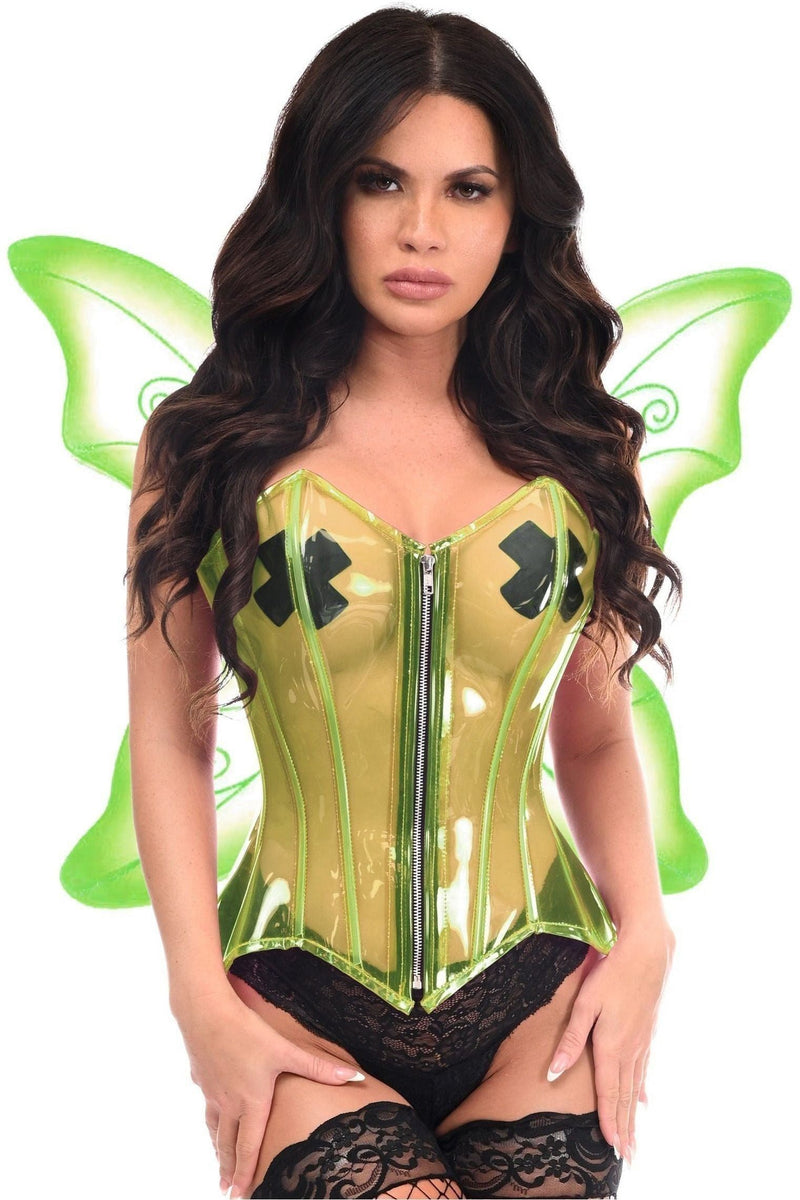 Daisy Corsets Lavish 2 PC Green Pixie Corset Costume